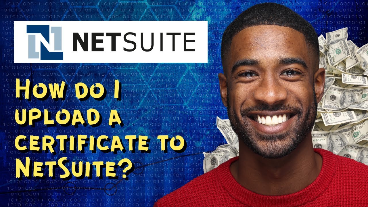 How do I upload a certificate to NetSuite - YouTube