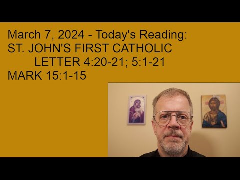 Thursday, March 7, 2024 - Readings and Reflection - YouTube