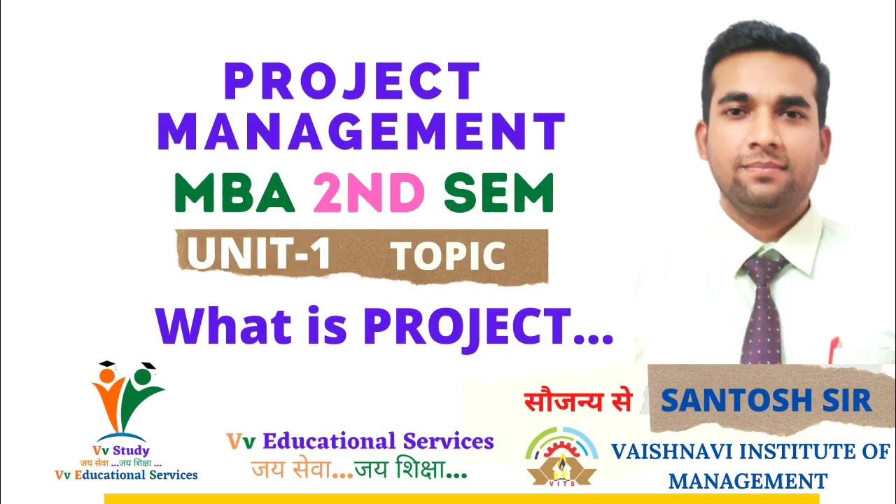 PROJECT MANAGEMENT UNIT-1 TOPIC- WHAT IS PROJECT #WHATISPROJECT - YouTube