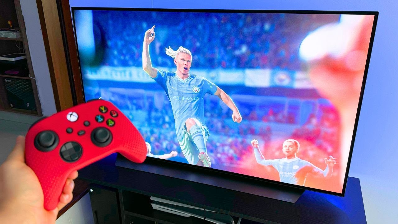 LG OLED C2 + EA FC24 (FIFA 24) 4K 120 FPS XBOX SERIES X Gameplay (Best ...