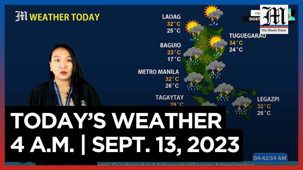 Today's Weather, 4 A.M. | Sept. 13, 2023 - YouTube