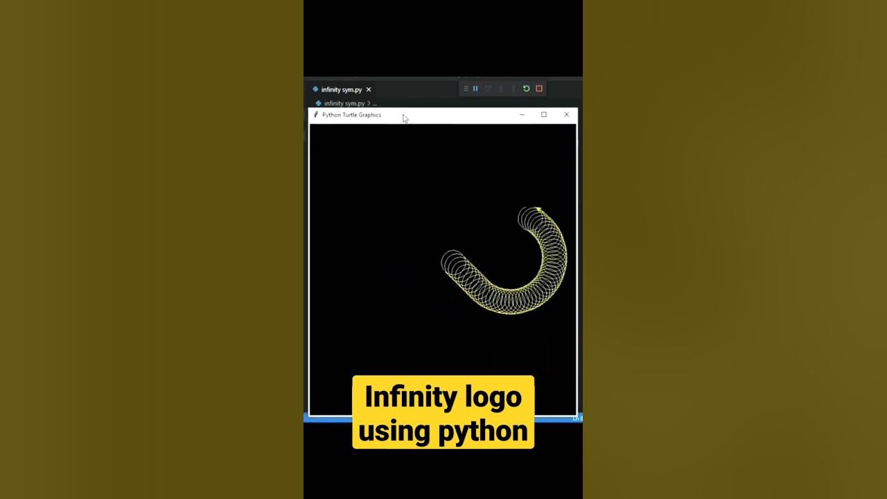 Making Infinity Logo Using Python||coding Status||#shorts #python # 