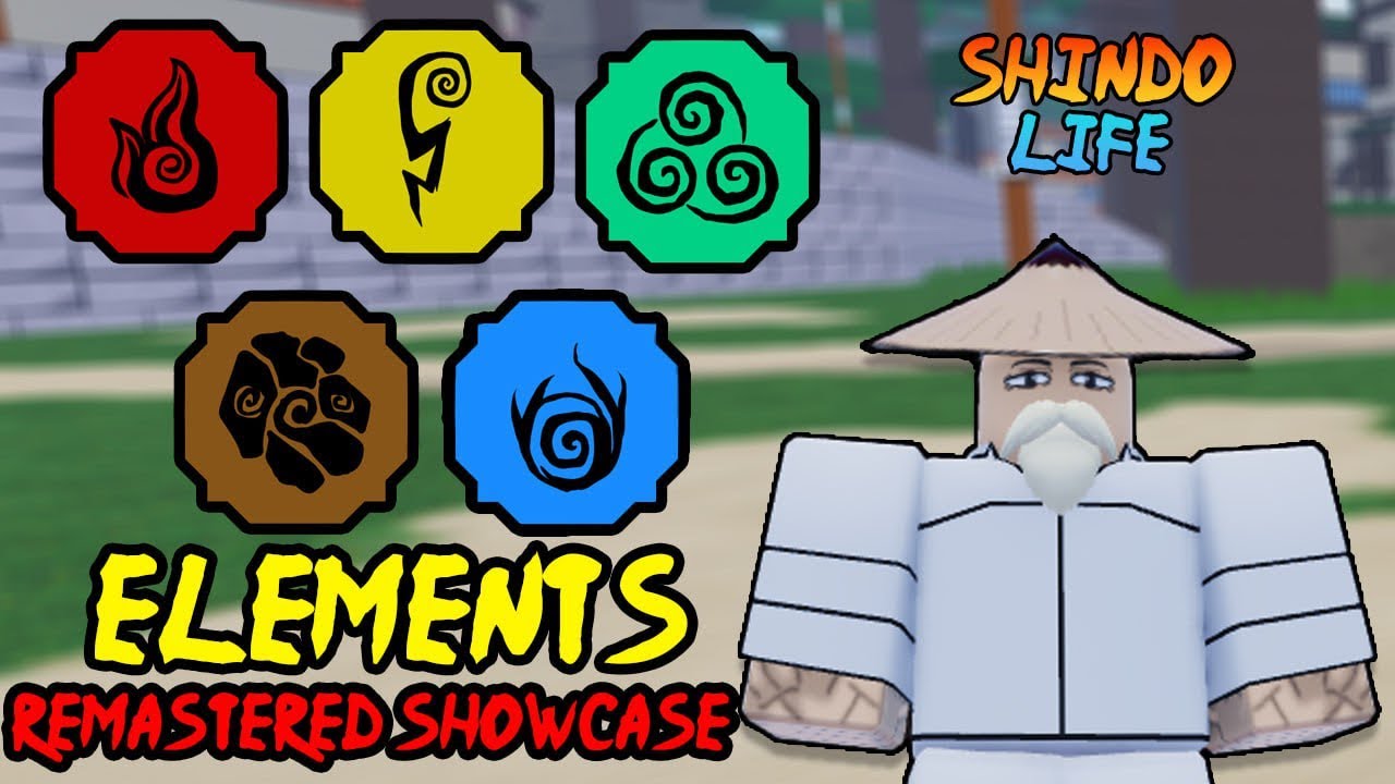 REMASTERED Main Elements Showcase Shindo Life - Roblox - YouTube