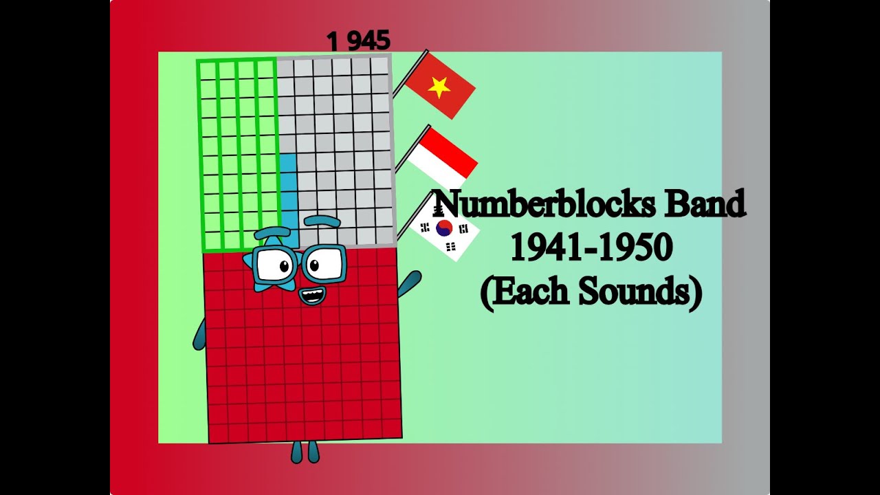Numberblocks Band 1941-1950 (Each Sounds) - YouTube