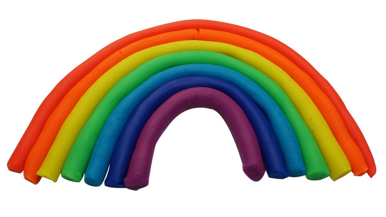 Learn colors with Play Doh Rainbow modelling clay | How to make Rainbow ...