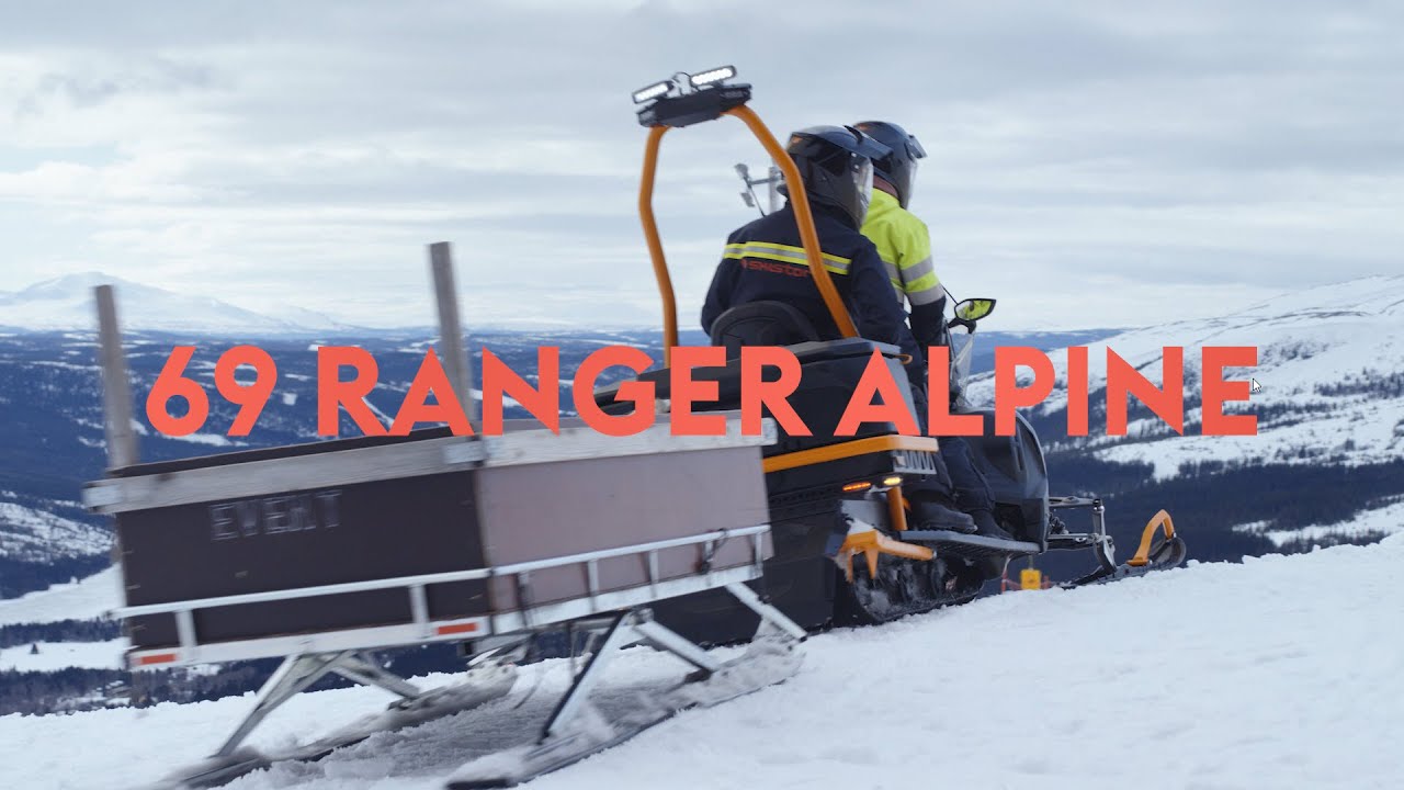 Ski Lift Maintenance with Lynx 69 Ranger Alpine Snowmobile - YouTube