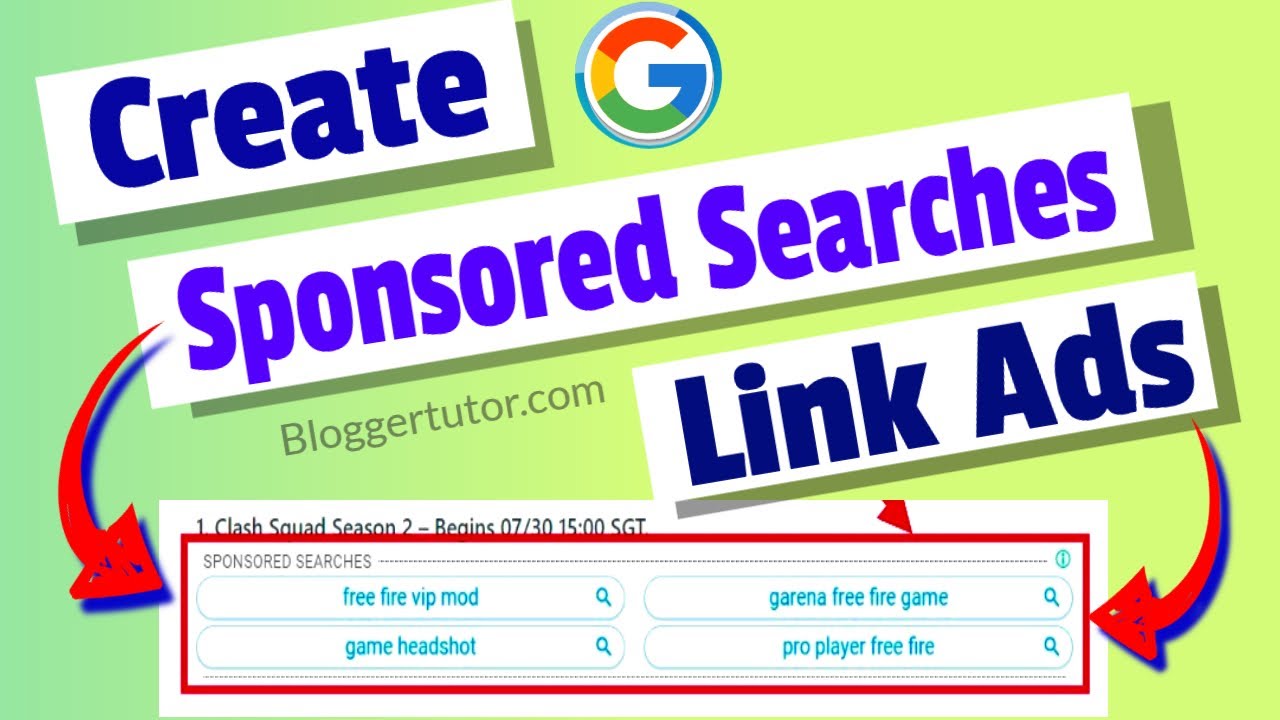 How to Create Sponsored Searches Ads or Link Ads in AdSense - AdSense ...
