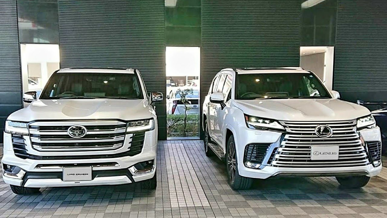 2022 Comparison of Lexus LX600 and Land Cruiser LC300 - YouTube