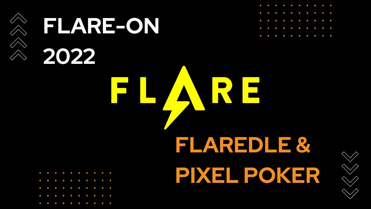 Flaredle & Pixel Poker | Flare-on 2022 - YouTube