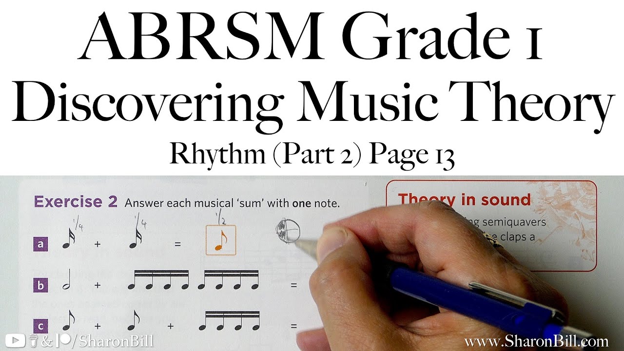 ABRSM Discovering Music Theory Grade 1 Rhythm (Part 2) Page 13 with ...