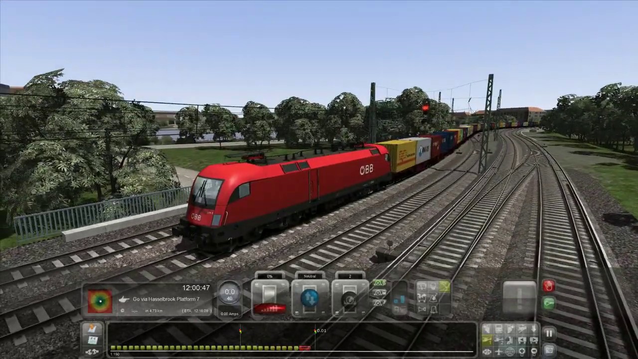 Heavy Freight train in Heavy Traffic | Train Simulator - YouTube