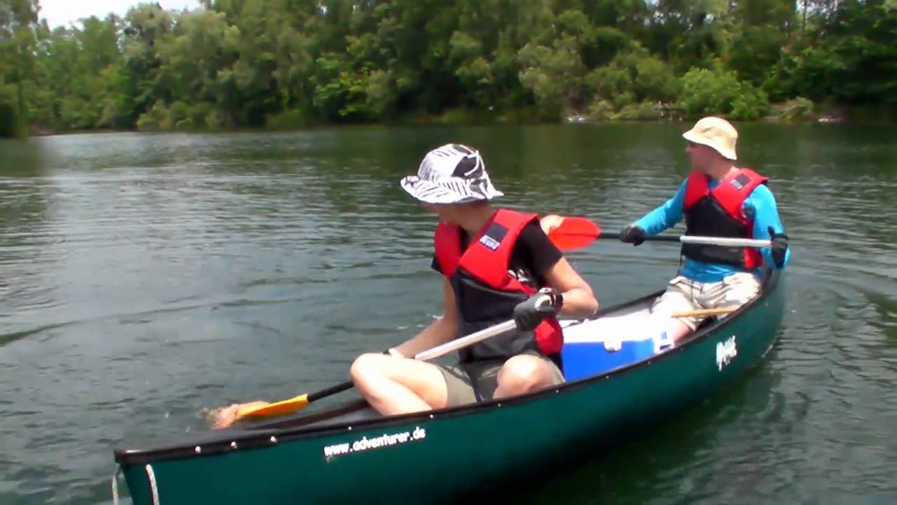 http://www.adventurer.de Kanu fahren auf dem Mühlbach - YouTube
