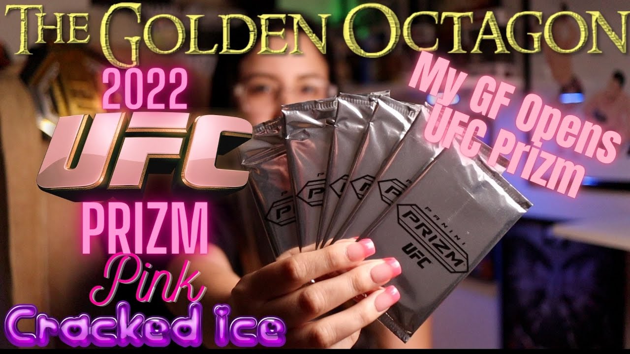 My GF Opens UFC Prizm & HITS BEST CARD POSSIBLE | 6 2022 UFC Prizm Pink ...