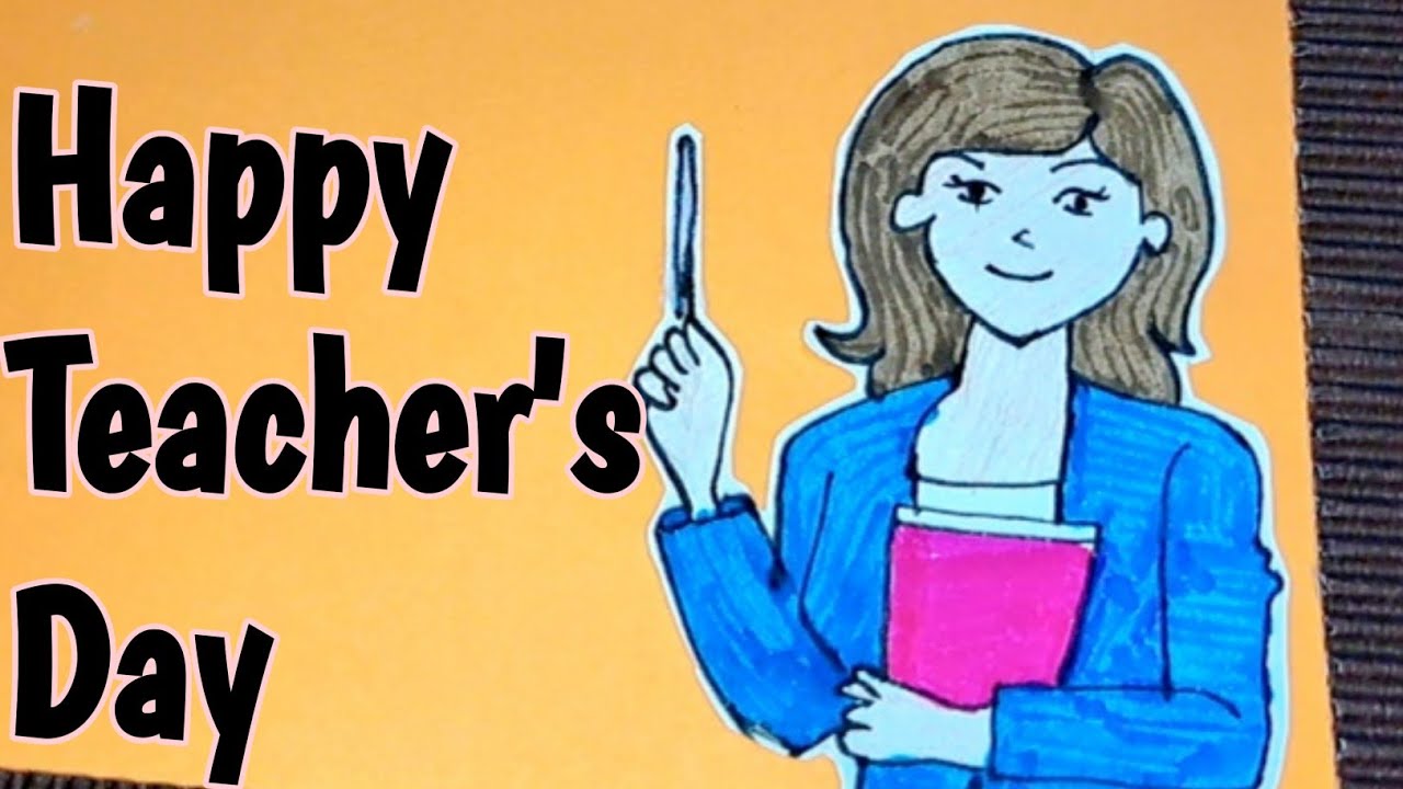 Happy teacher's day/Teacher's day Card Idea/Teachers ke liye card ...