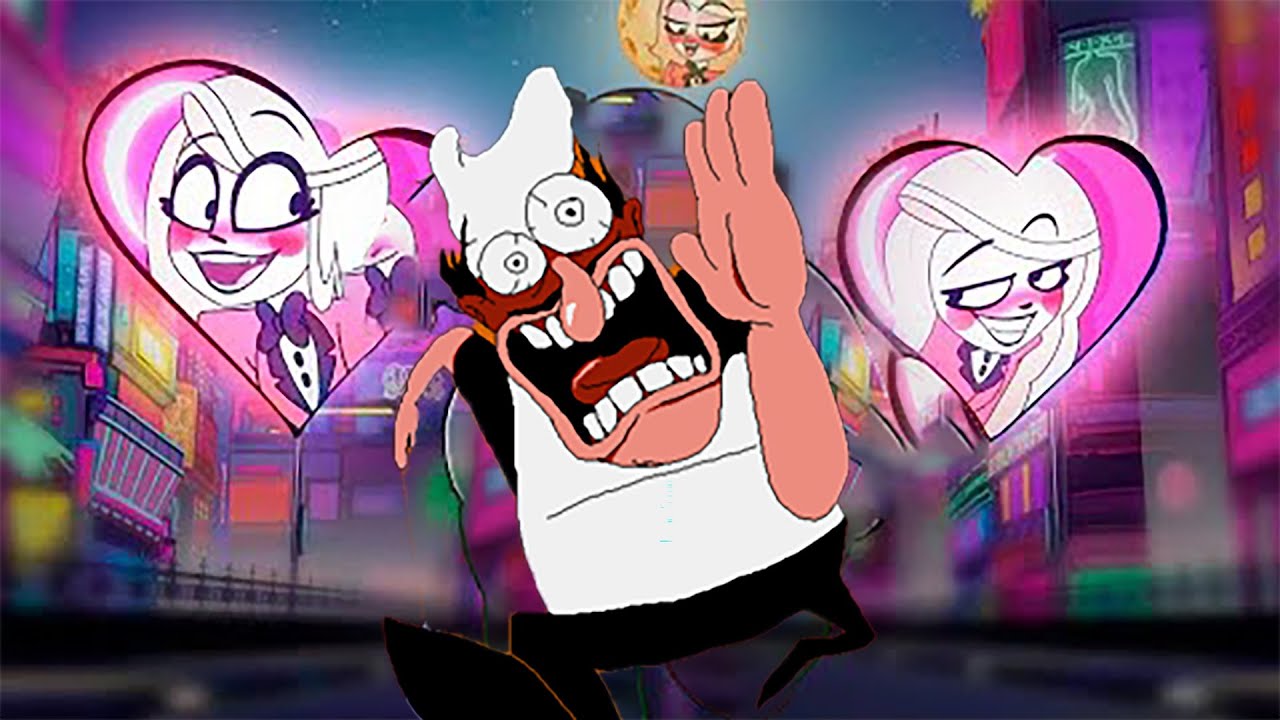 Peppino running away from charlie hazbin hotel meme - YouTube