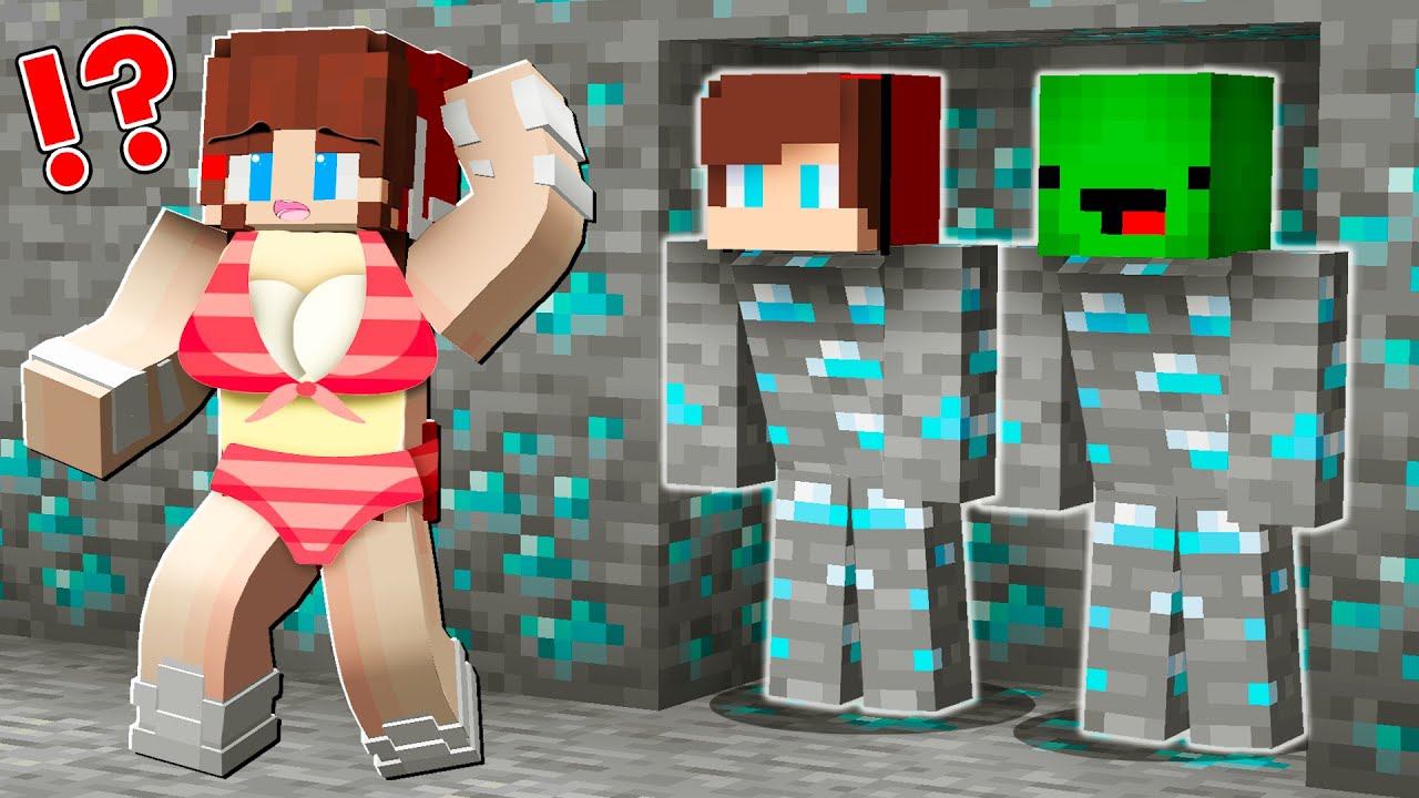 How JJ and Mikey Became Diamond ORE and ESCAPE From JJ's MUM ? - (Maizen) - YouTube