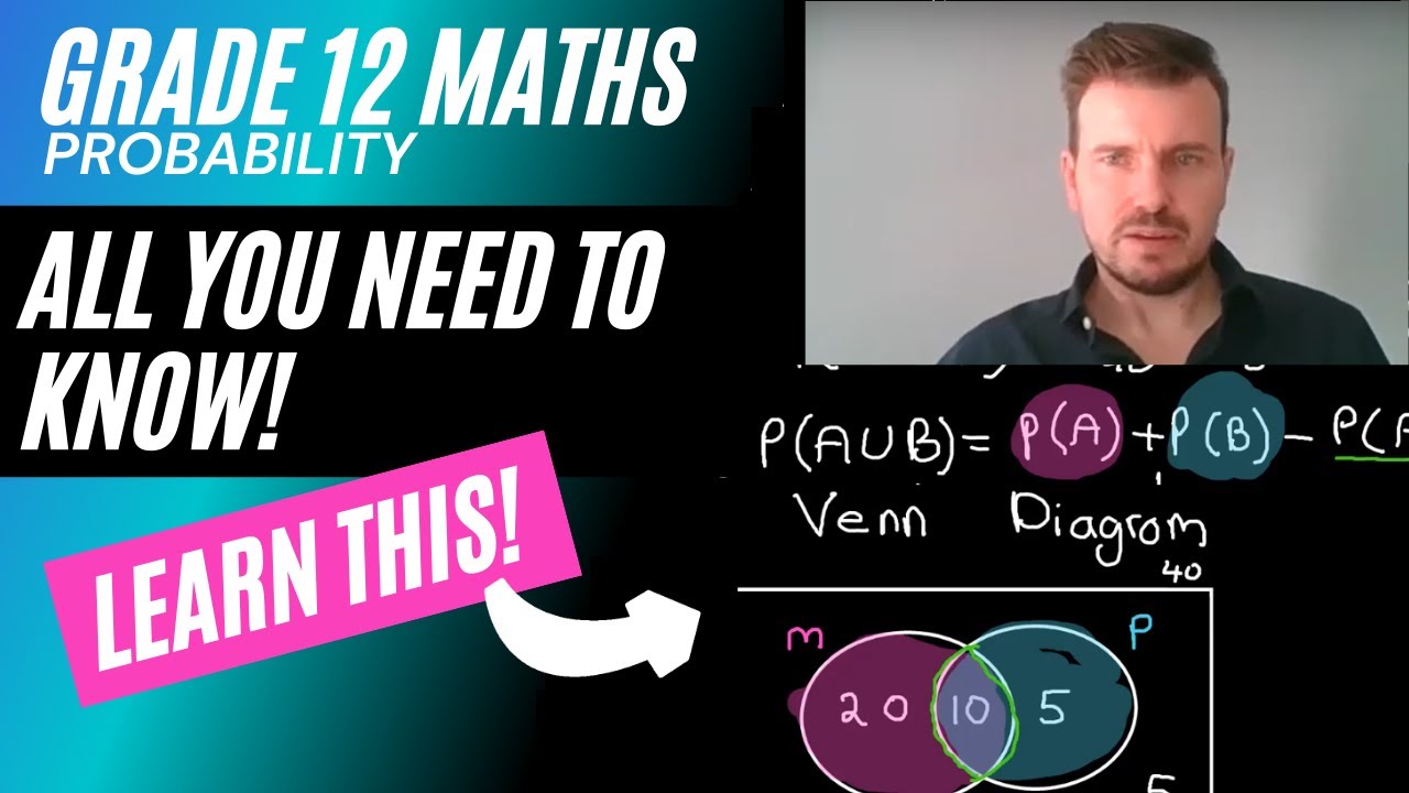 Grade 12 Maths - Revision of All the Probability You need to know for ...