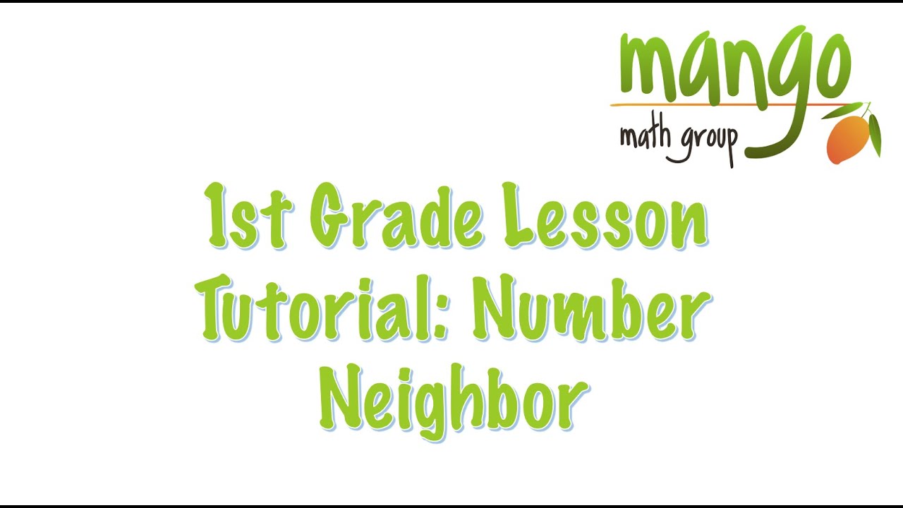 Number Neighbor (1st Grade Math Lesson) - YouTube