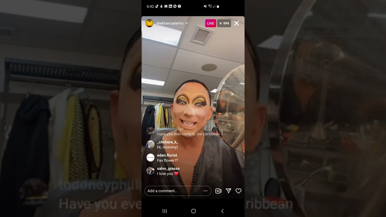 bianca del rio - rpdr s6 winner - instagram live - thursday, 8 march ...