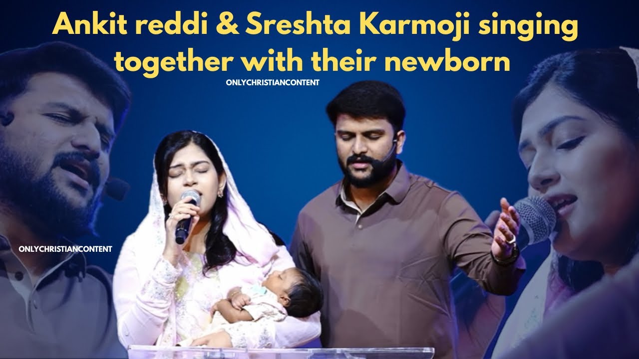 Sreshta Karmoji & Ankit reddi singing along with their newborn baby boy ...