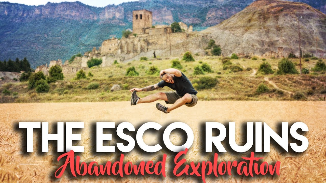 EXPLORING RUINS OF ABANDONED MEDIEVAL TOWN | TRAVEL VLOG IN ESCO SPAIN ...