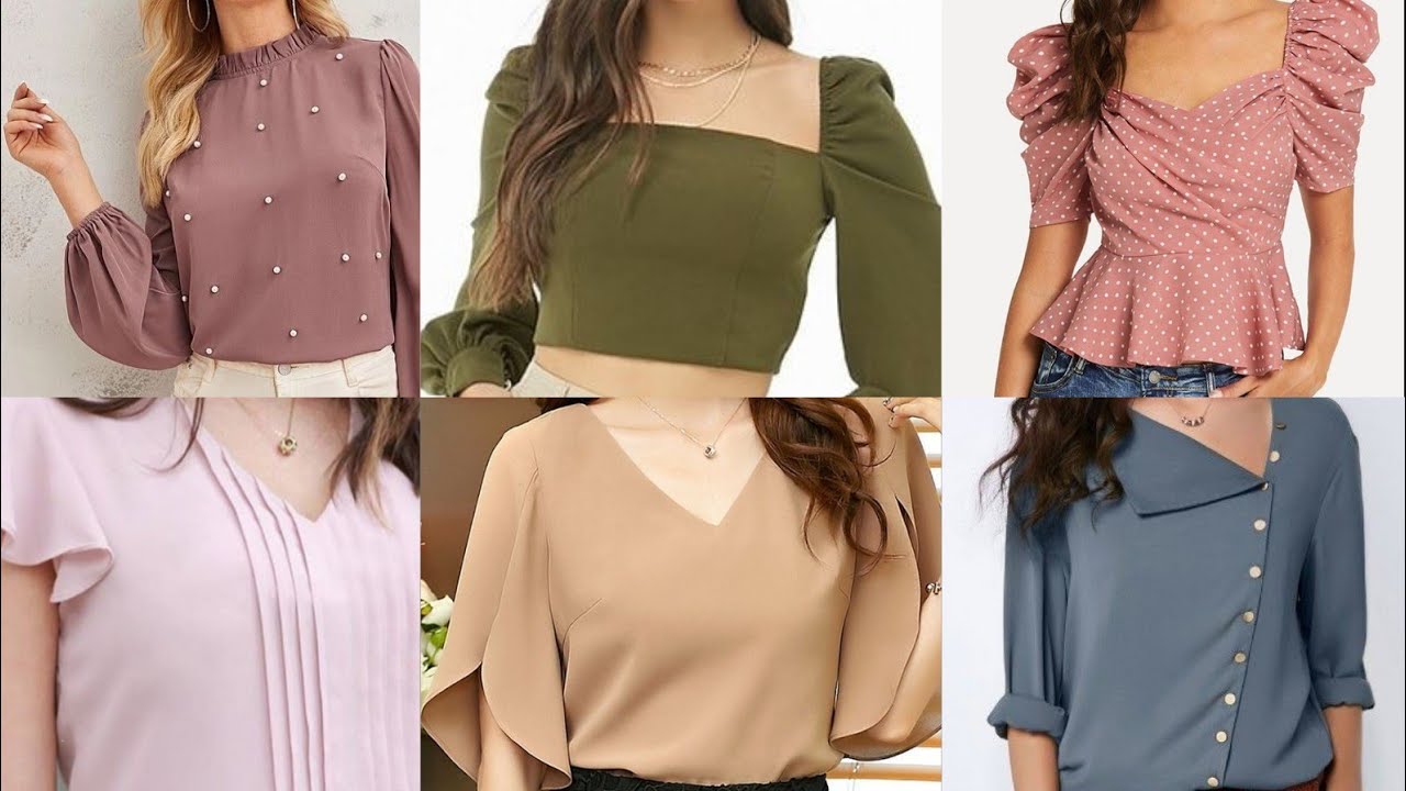 Stylish short shirts collection 2021|Most beautiful top Desings for ...