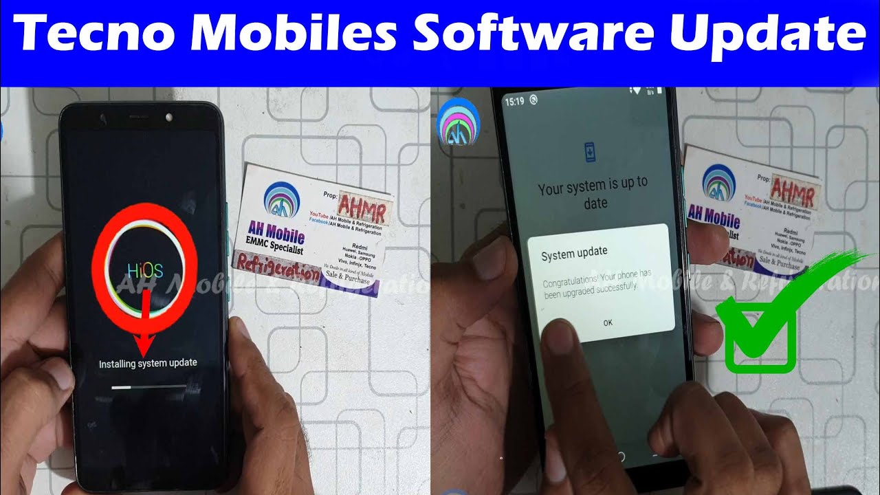 Tecno Software Upgrade Without PC | Tecno System Update Download | POP ...