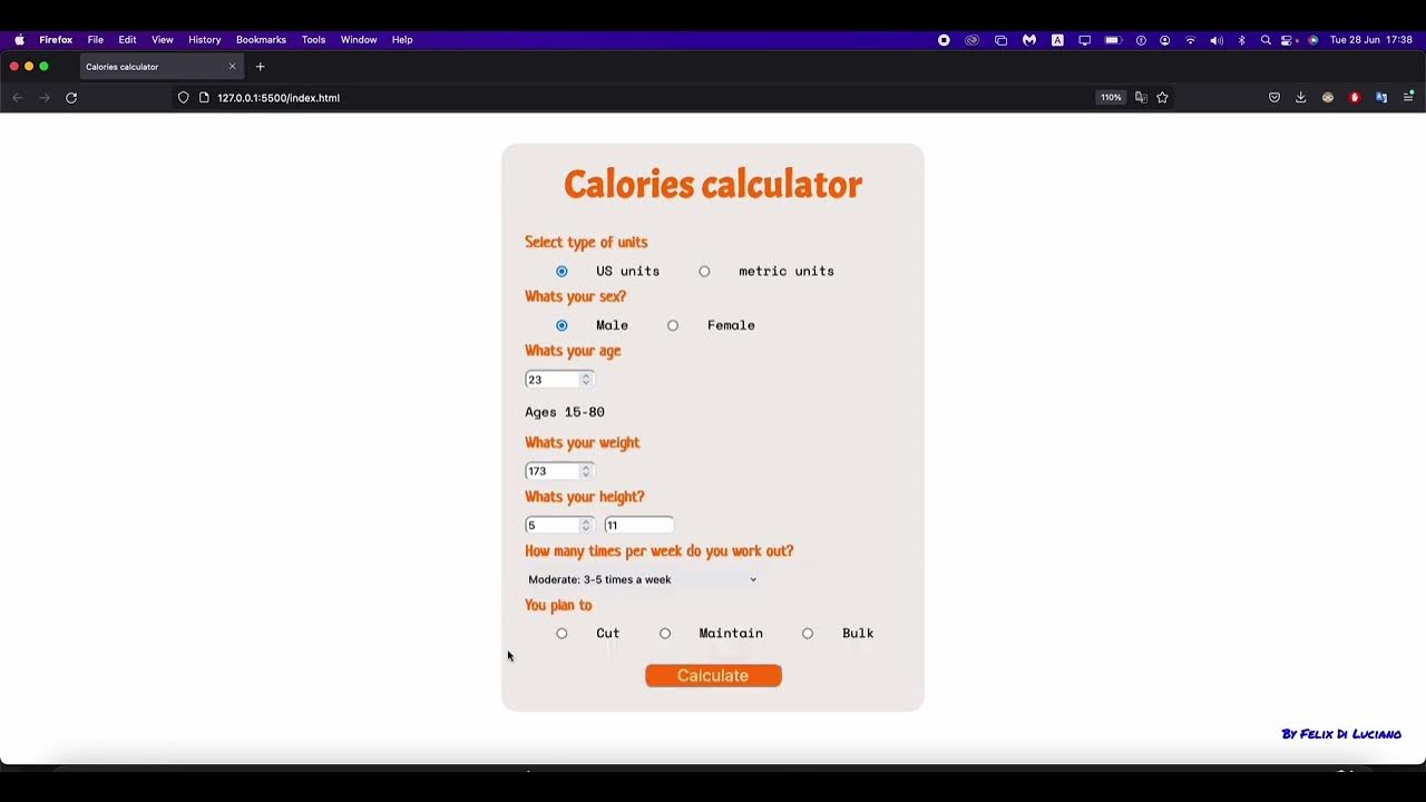 CS50 Final Project - Calories Calculator - YouTube