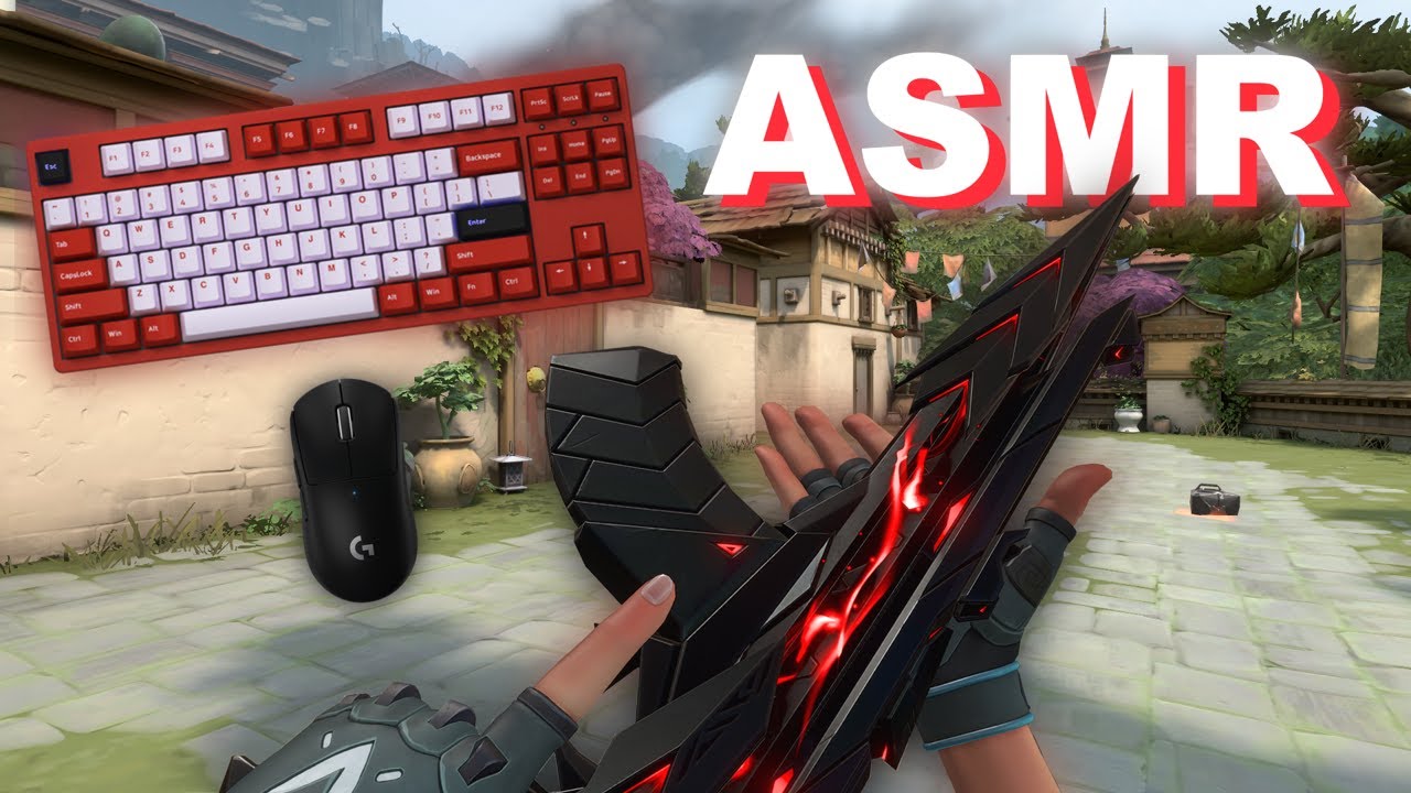 ASMR Gaming Valorant Keyboard Sounds & Whispering - YouTube