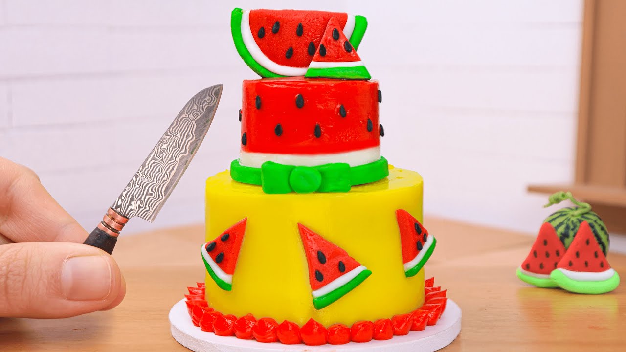 Best Of Miniature Watermelon Chocolate Cake Decorating Ideas 🍉 ...
