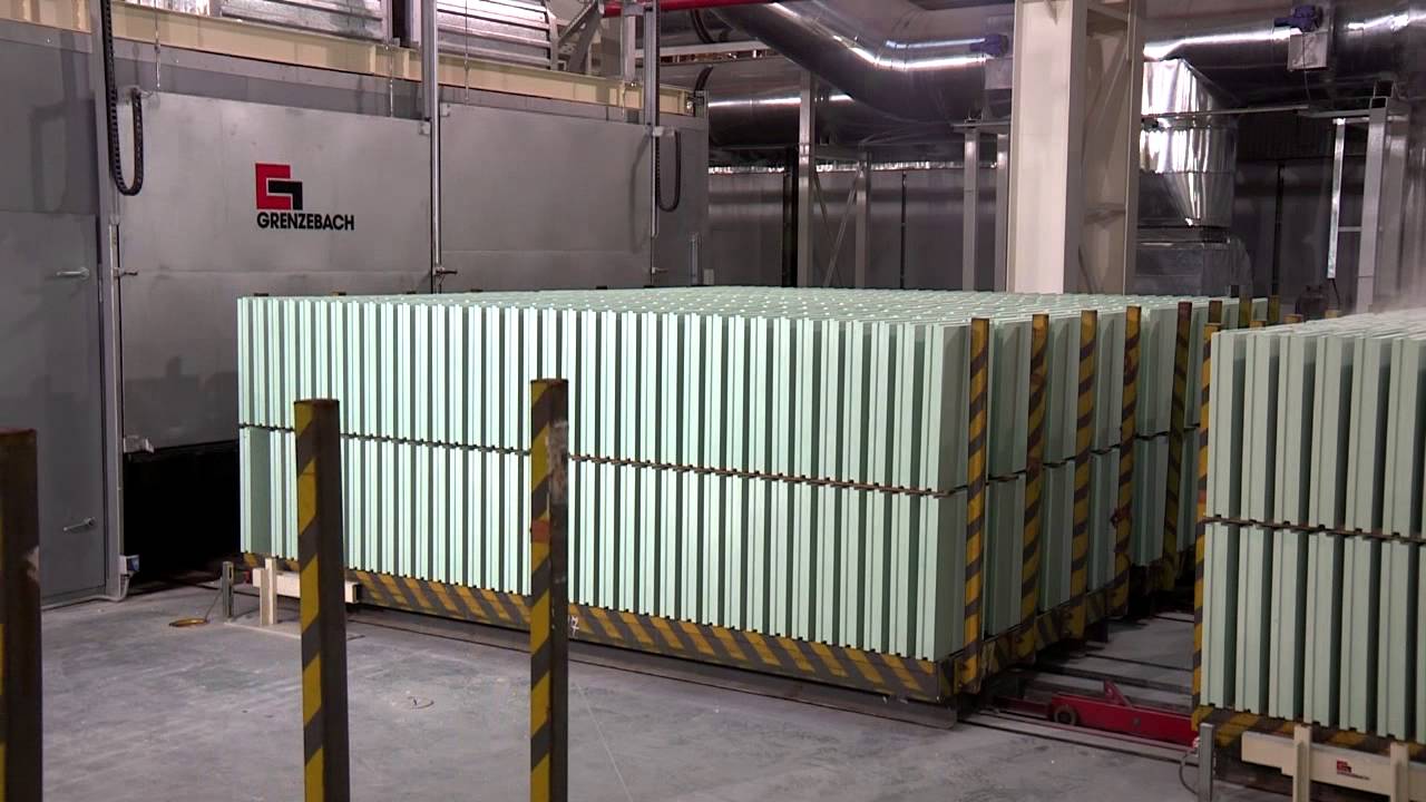 Gips-Wandbauplattenherstellung | Gypsum Block Technology - YouTube