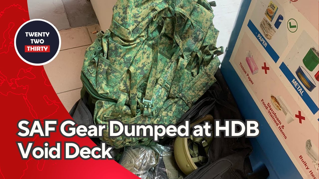 Singapore SAF Gear Dumped at HDB Void Deck: Where Ex-NSmen Should ...