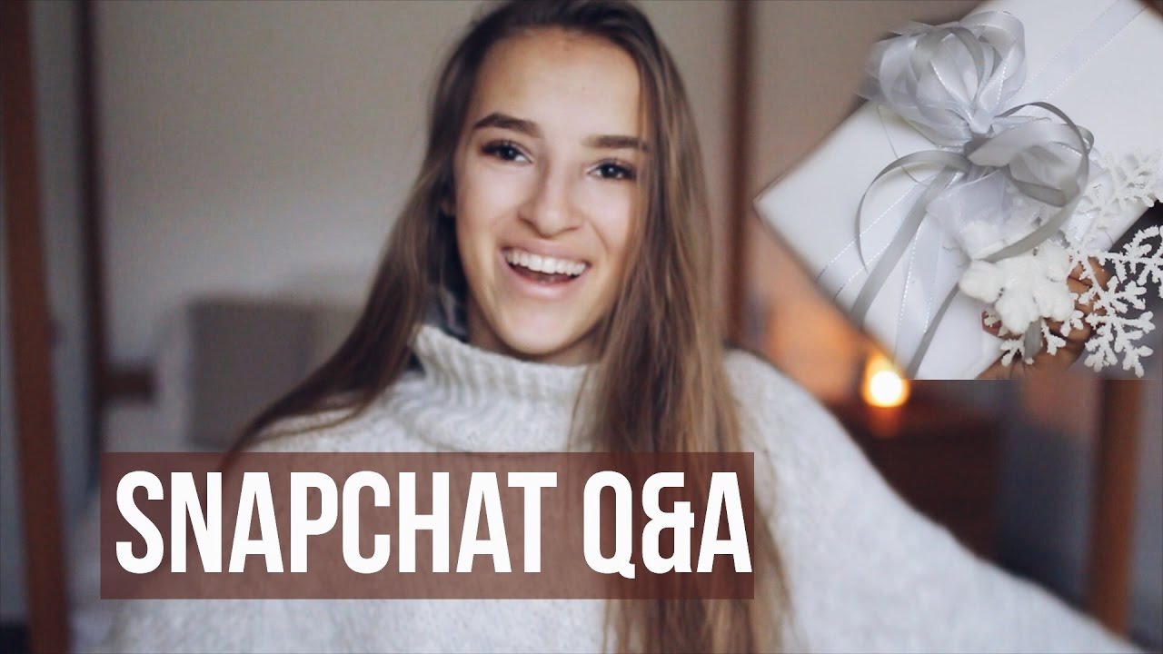 Snapchat Q&A +Verlosung //Hannah - YouTube