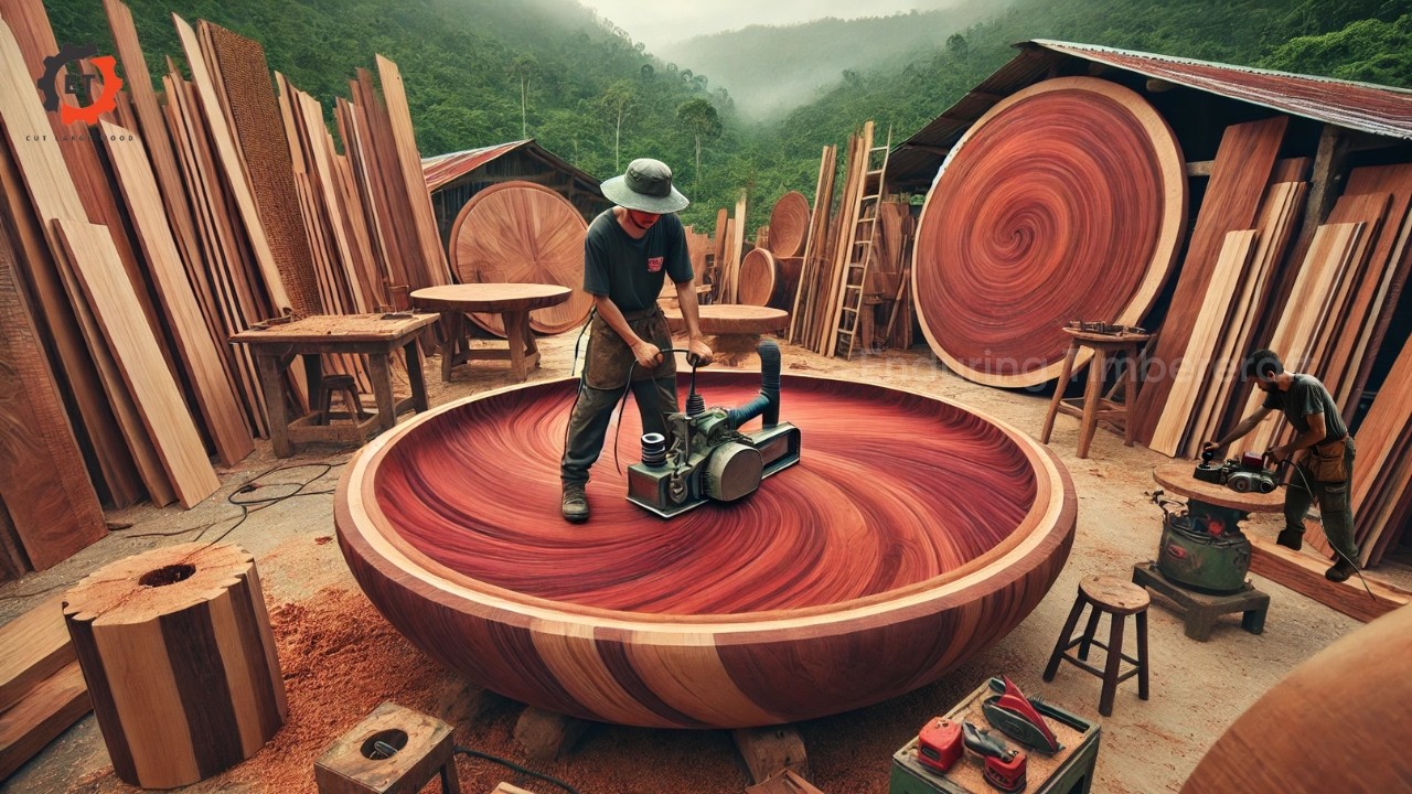 Production of High-Quality Giant Wooden Tables: Explore the Largest ...