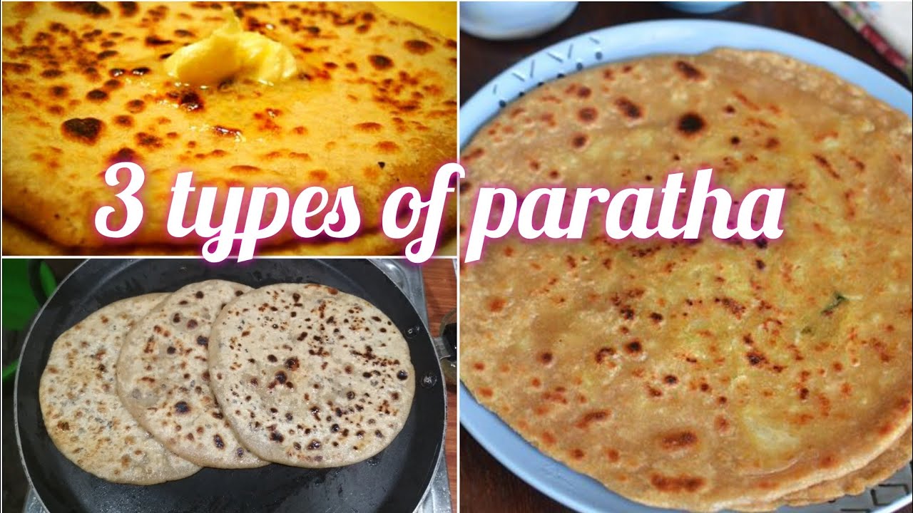3 types of stuffed paratha|3 तरीके के पराठा|गोभी आलू तीसी पराठा|paratha ...