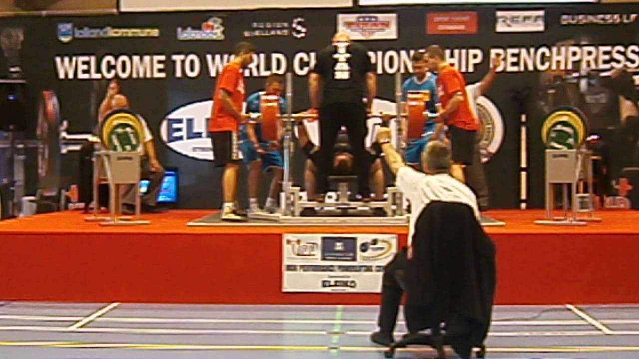 HM í bekkpressu 2014 Sigfus Fossdal 325kg - YouTube