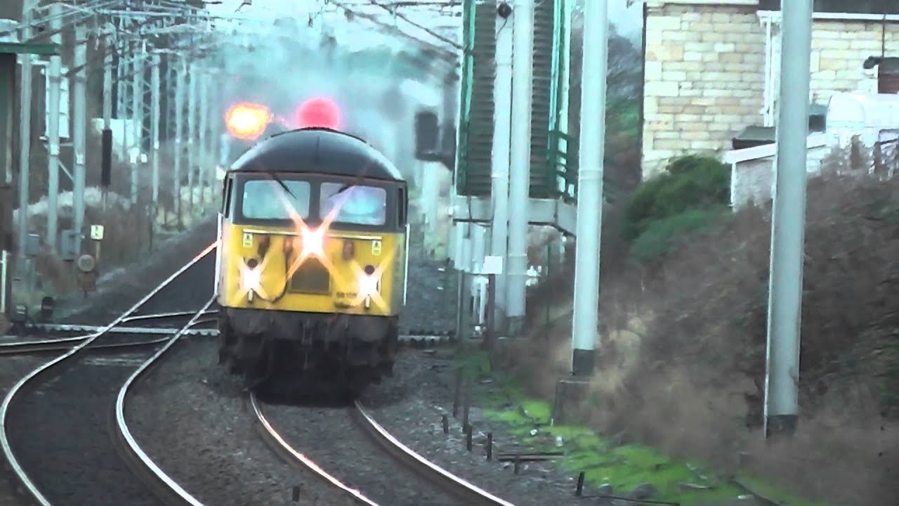Colas 56105 6J37 Carlisle-Chirk Loaded Log Train,Hest Bank 22nd ...