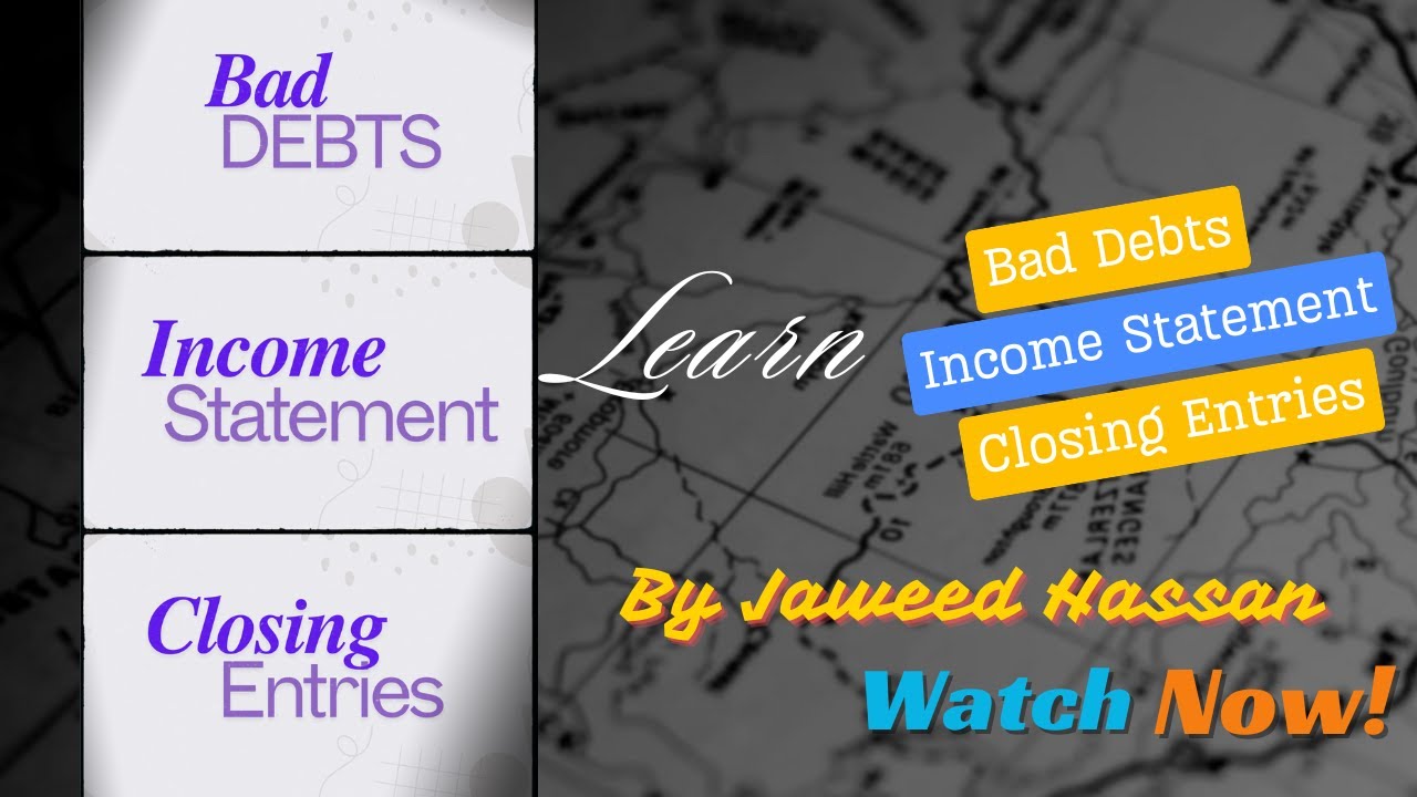 FFA Lecture 11: Bad Debts Adjustment, Adjusted Trial Balance & Income ...