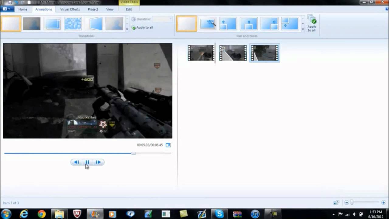 Movie Maker Tutorial # 1 (The scan effect) - YouTube