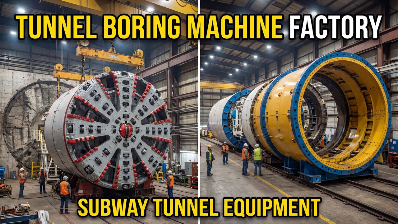 How Tunnel Boring Machines Are Made - Modern Factory Process - YouTube