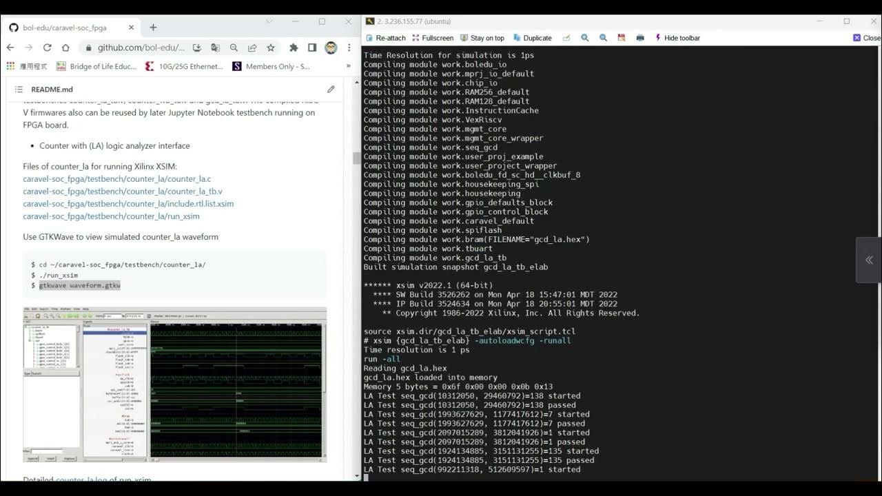 Video Demonstration of Caravel SoC FPGA - YouTube