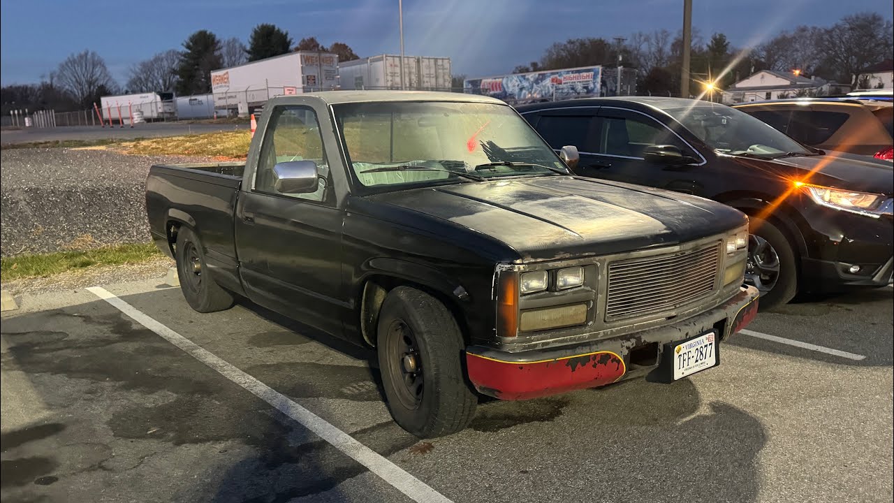 New tow rig, 88 OBS GMC w/ a 307. - YouTube