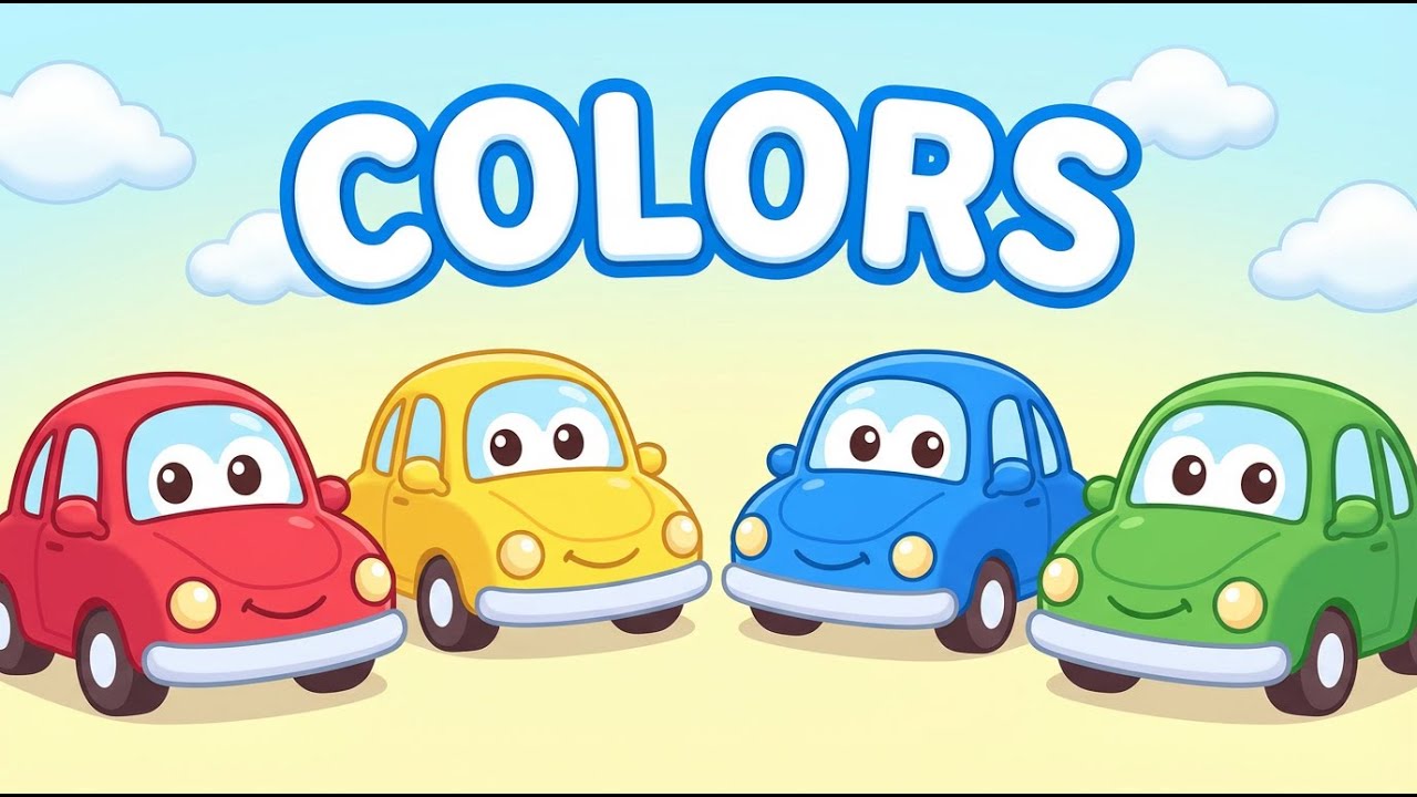 Learn Colors with Cars | Color Song for Kids - YouTube
