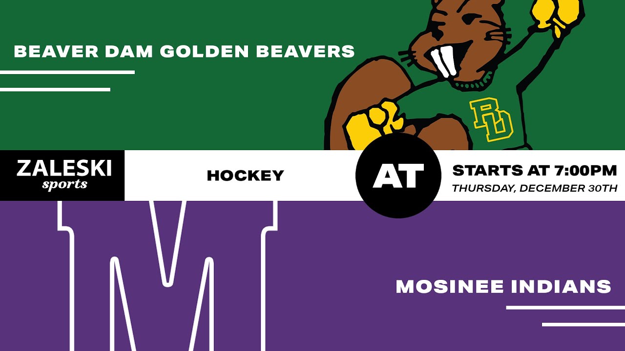 Beaver Dam at Mosinee | 2021 WIAA Hockey - YouTube