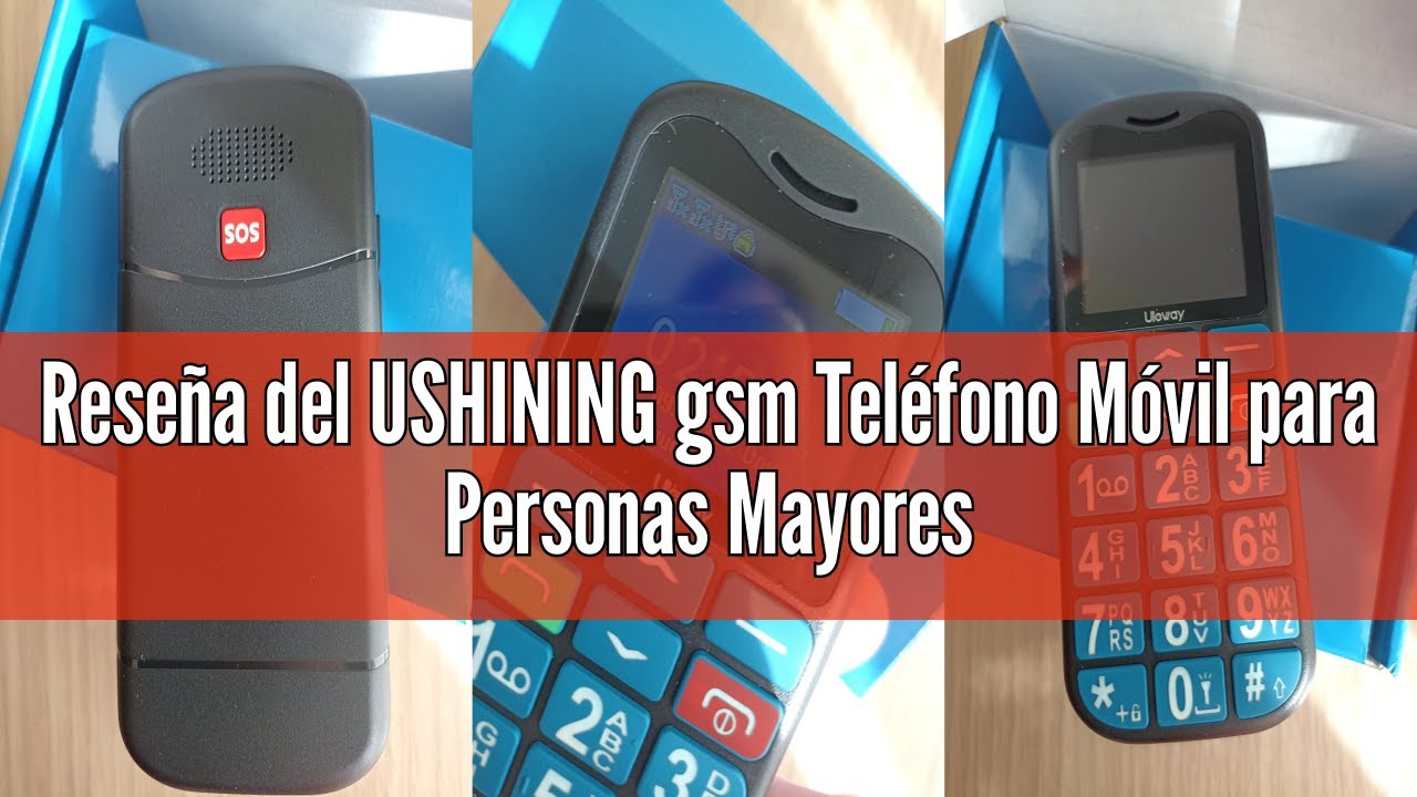Reseña del USHINING gsm Teléfono Móvil para Personas Mayores, Teléfono ...