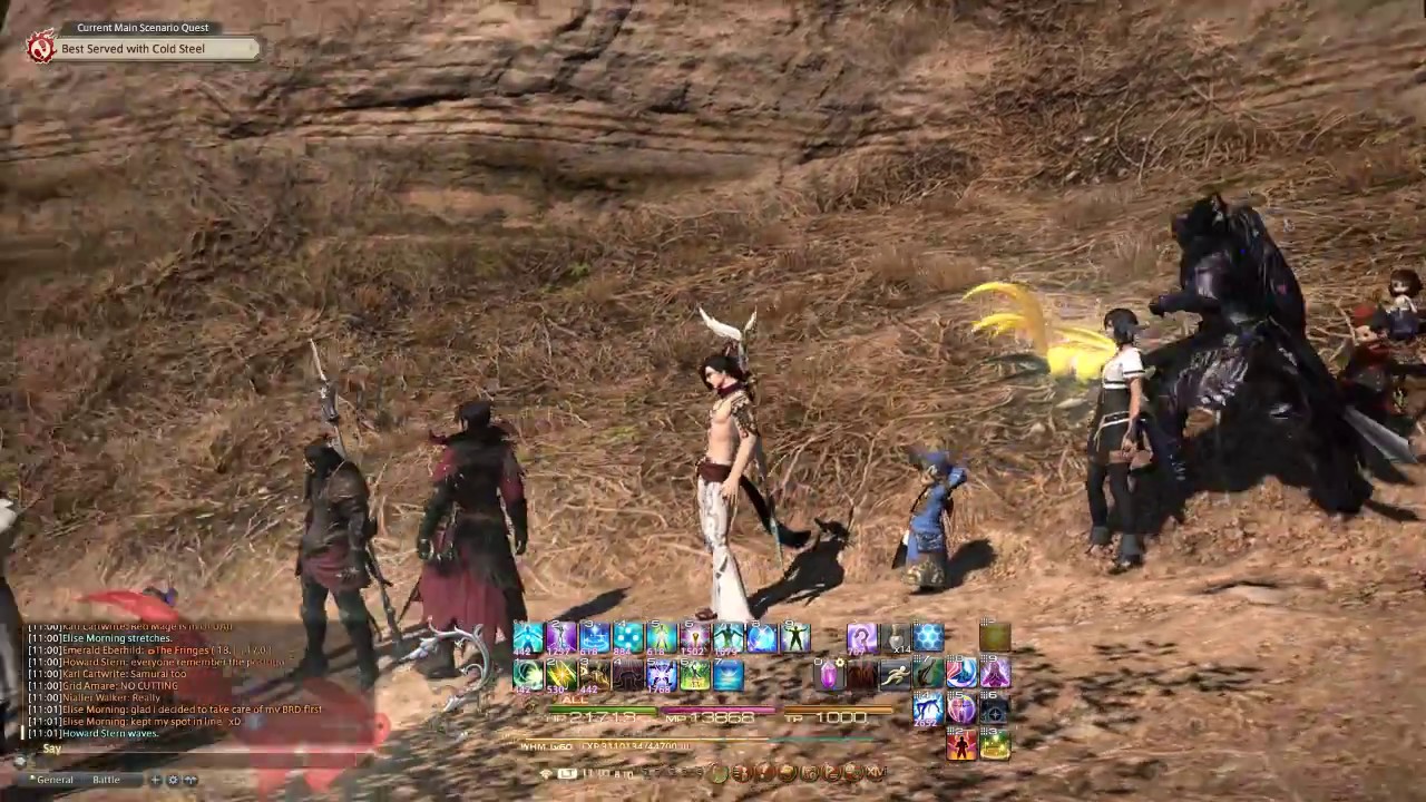 Final Fantasy XIV: Stormblood - Waiting in Line for MSQ Instance - YouTube