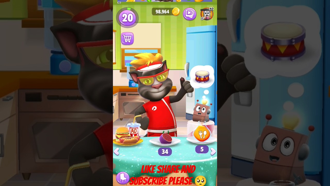 Tom talking Tom fresh #mytalkingtom2#tom#challenge#cute#shorts - YouTube