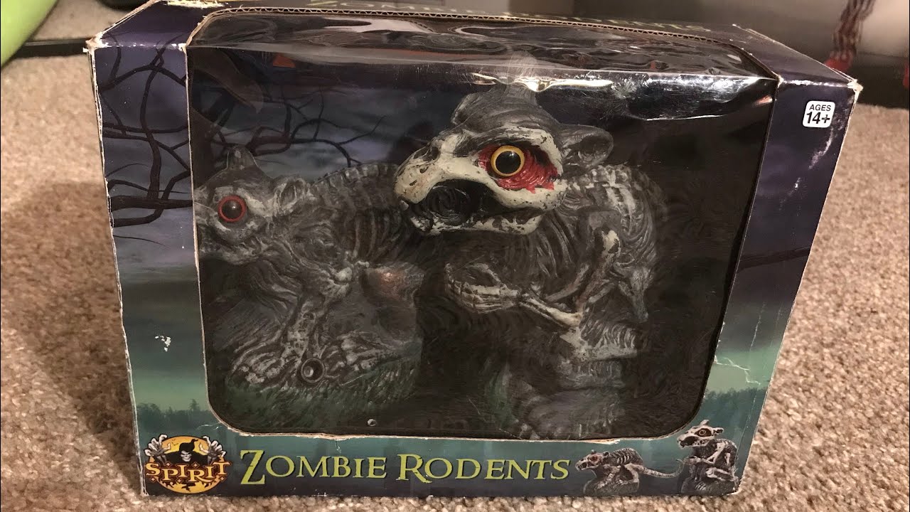ZOMBIE RODENTS - SPIRIT HALLOWEEN 2015 - YouTube