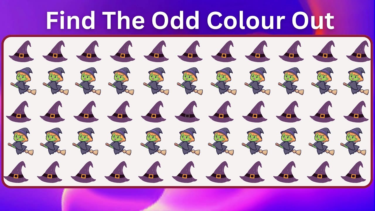 Test your skills: find the odd color out - YouTube