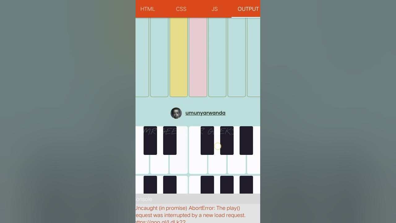 Make A Piano Using Programming Html Css Javascript Coding Chatgpt Sololearn